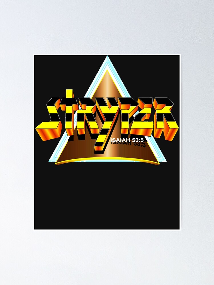 "Stryper triangle logo christian rock band art essential t shirt ...