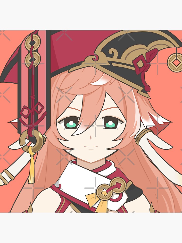 "Yanfei Chibi" Sticker by ginreiart | Redbubble