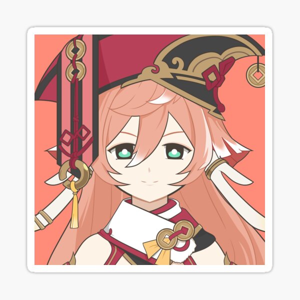 "Yanfei Chibi" Sticker by ginreiart | Redbubble