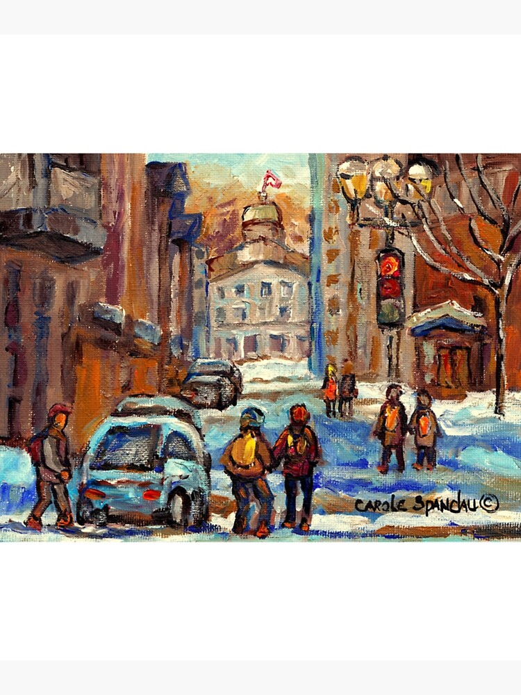 "MCGILL UNIVERSITY MONTREAL WINTER SCENE WITH STUDENTS " Poster for Sale by sursakdikaewp ...