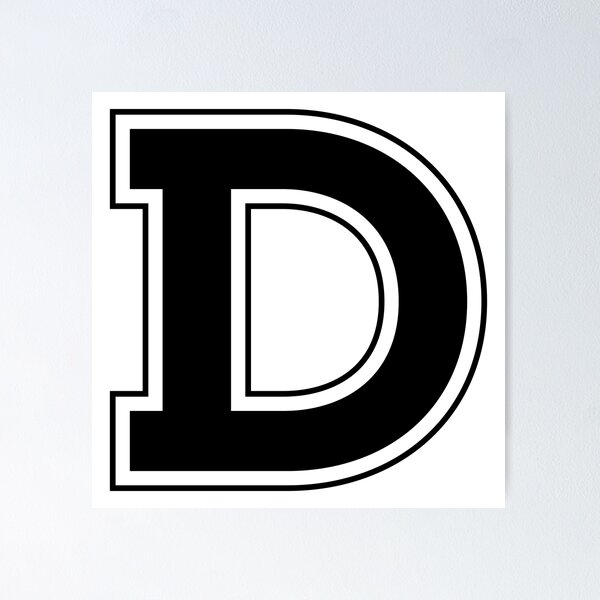 Póster for Sale con la obra «Letra d» de PaulSDesign | Redbubble