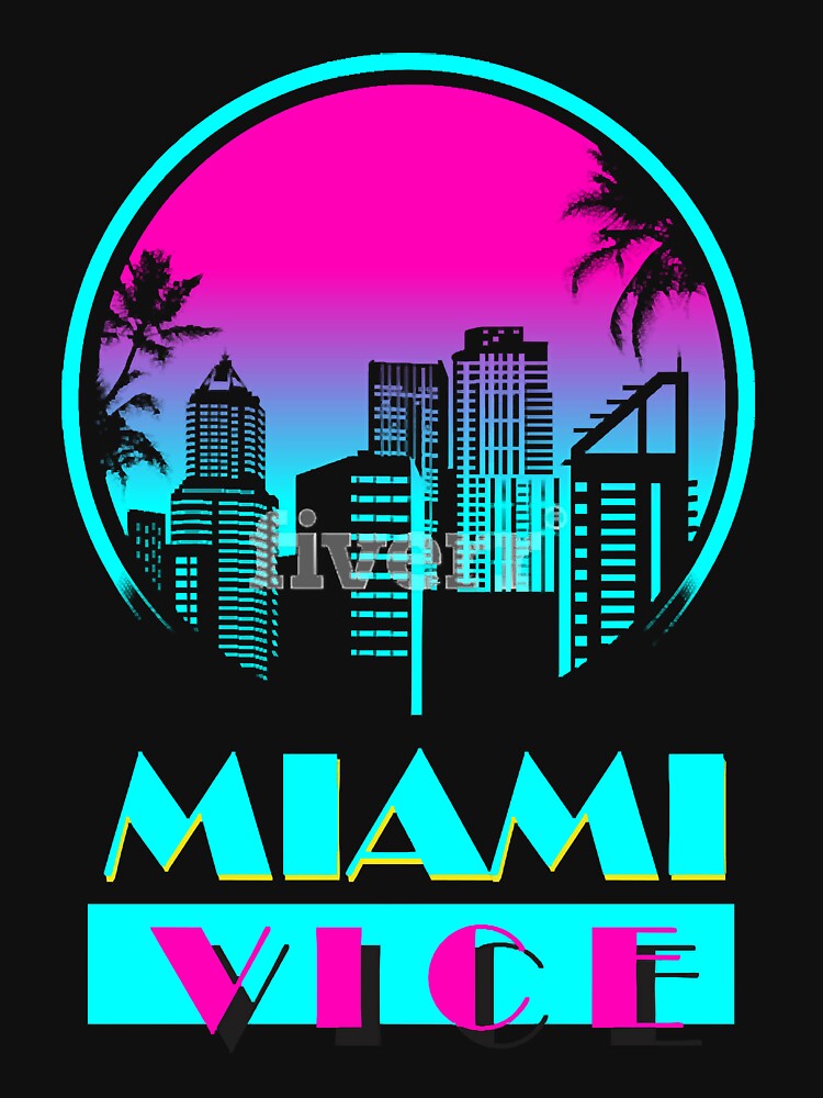 Essential T-Shirt for Sale mit "MIAMI-VICE-Strand" von DrusillaAmelina ...