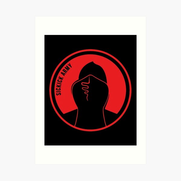 "Sickkick Sick kick army logo masked dj" Art Print for Sale by grafa ...