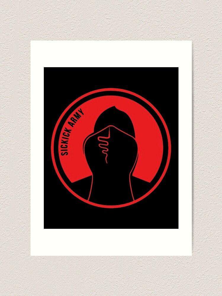 "Sickkick Sick kick army logo masked dj" Art Print for Sale by grafa ...