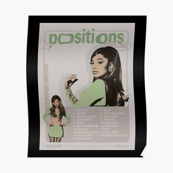 "Tracklist Album Ari" Poster by grafa-desigaza | Redbubble