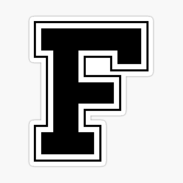 "Letter F" Sticker by PaulSDesign | Redbubble