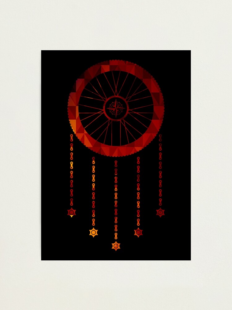 "Biking Guide in Red Glass" Photographic Print for Sale by artOfCal013 ...