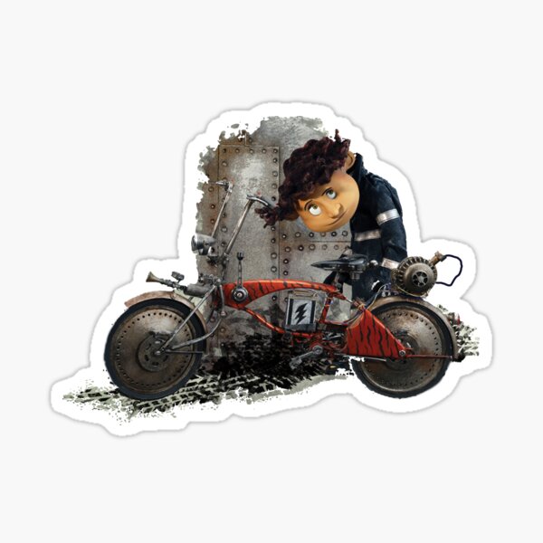 "Coraline-Wybie-Biker-T-Shirt" Sticker for Sale by BaringerJerolyn ...