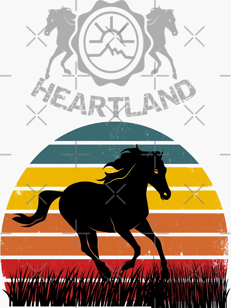 "Vintage Retro Sunset Heartland Heartland Awesome For Music Fans ...