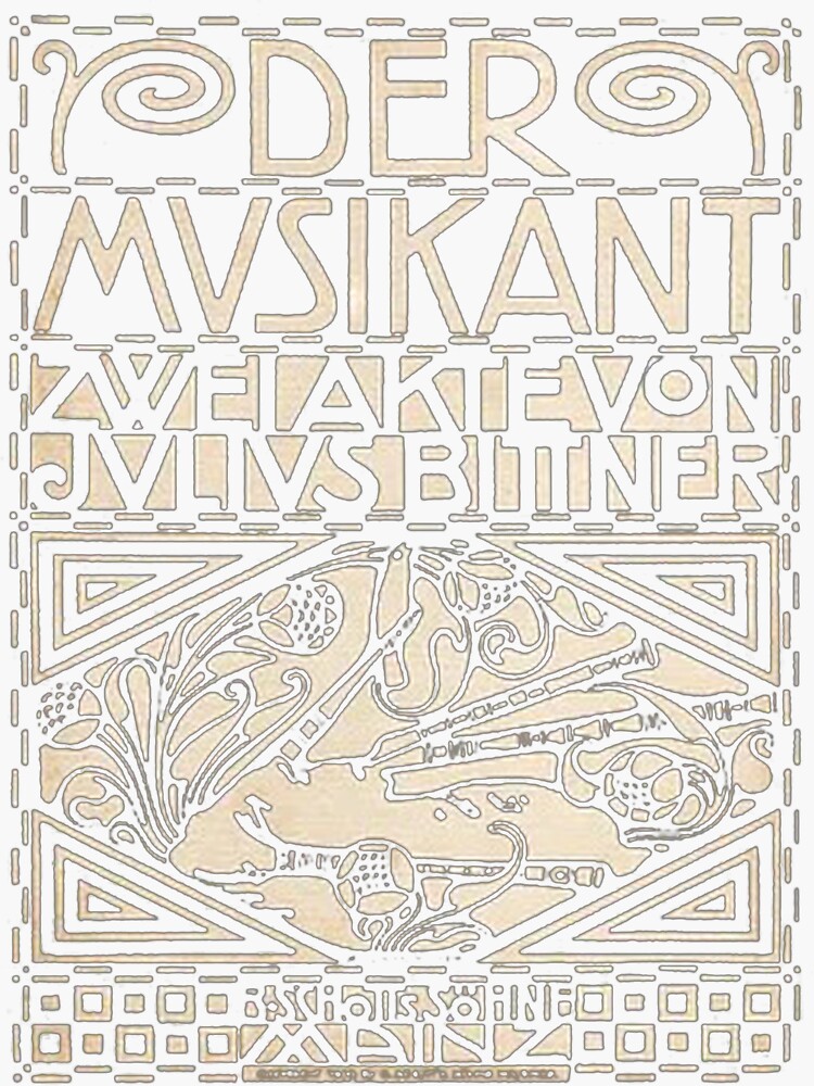 "Koloman Moser" Sticker by tynoreng | Redbubble