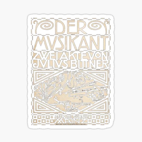 "Koloman Moser" Sticker by tynoreng | Redbubble