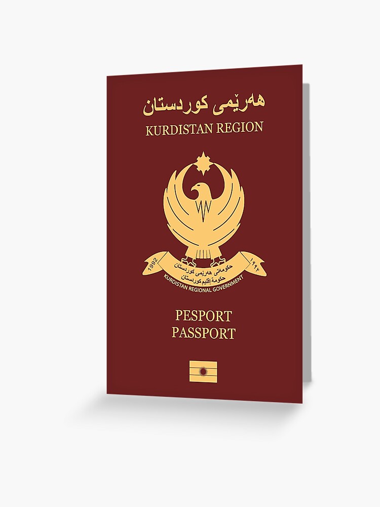 "Kurdistan region passport " Greeting Card for Sale by HAKVS | Redbubble