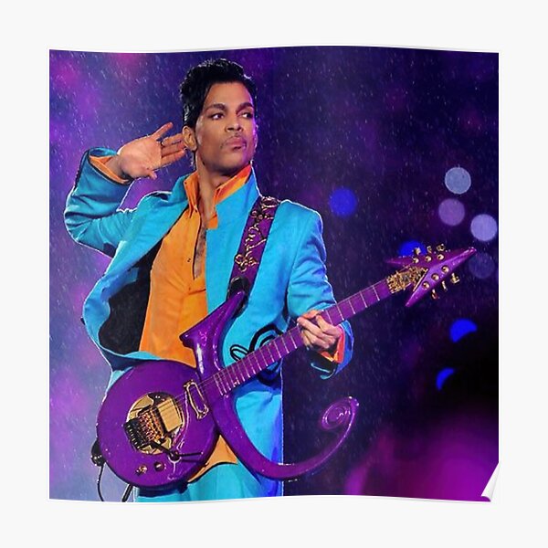 "The Concert Prince Purple Iconic" Poster by 220mariekonig | Redbubble