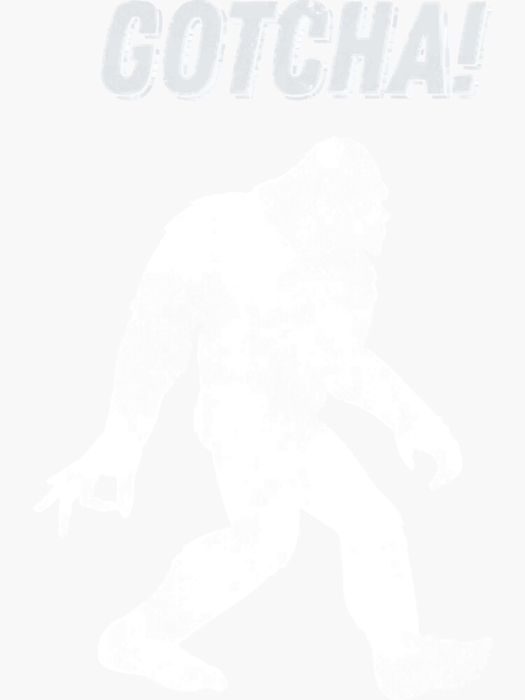 "Bigfoot Circle Game Gotcha Meme ok hand design " Sticker by ...