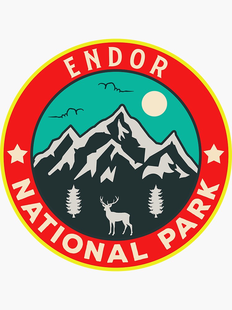 "Endor National Park-Vintage" Sticker by Artist-Sign | Redbubble