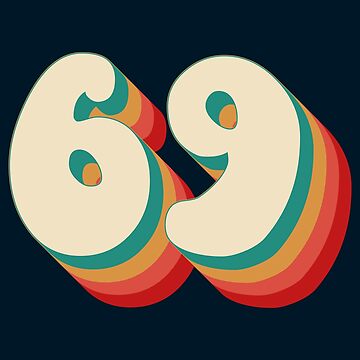 "Number 69" Pin for Sale by Texterns | Redbubble
