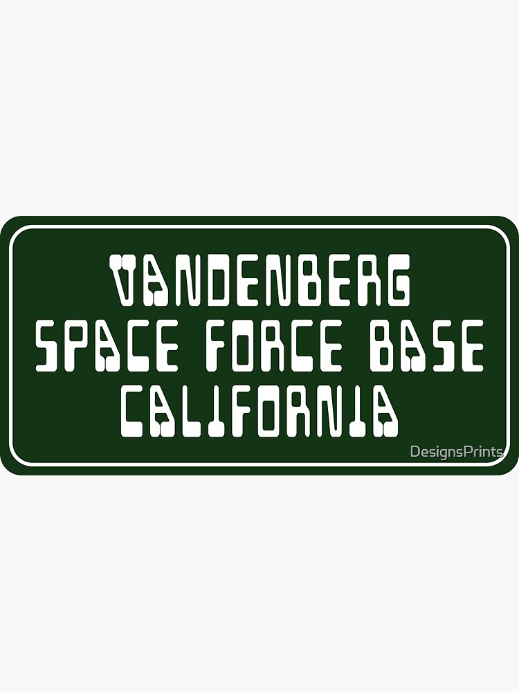 "Vandenberg Space Force Base" Sticker for Sale by DesignsPrints | Redbubble