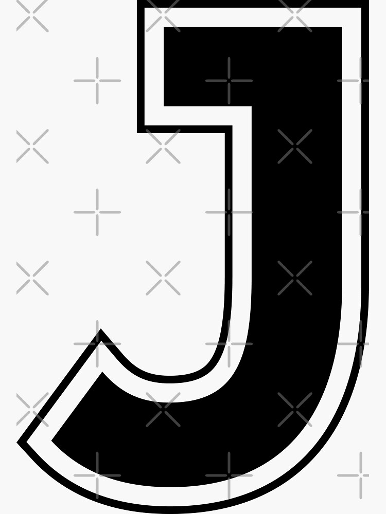 "Letter J" Sticker for Sale by PaulSDesign | Redbubble