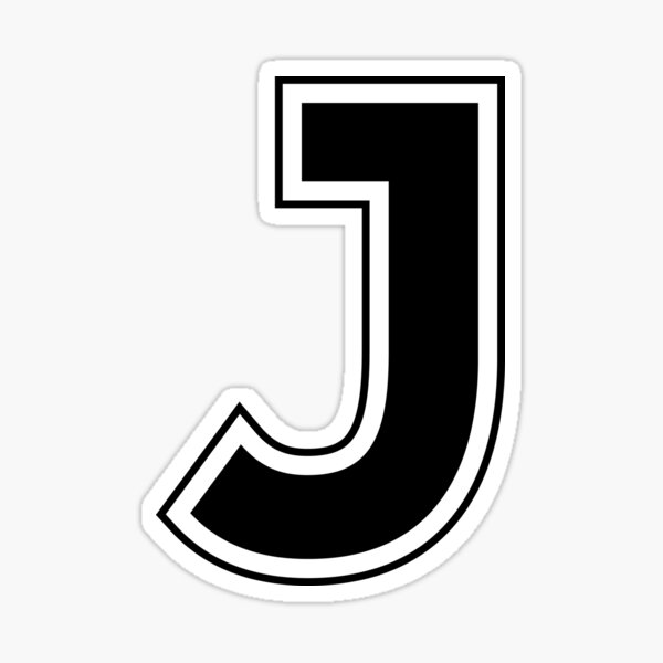 "Letter J" Sticker for Sale by PaulSDesign | Redbubble
