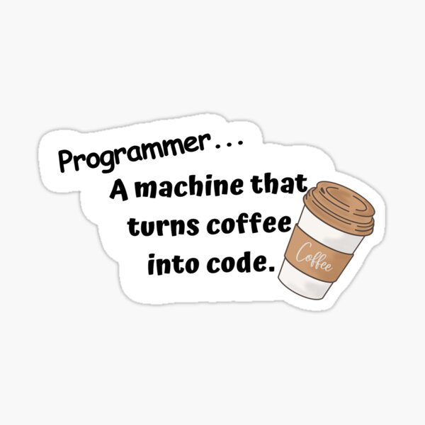 "Programmer funny joke" Sticker for Sale by Milko-Filipovic | Redbubble
