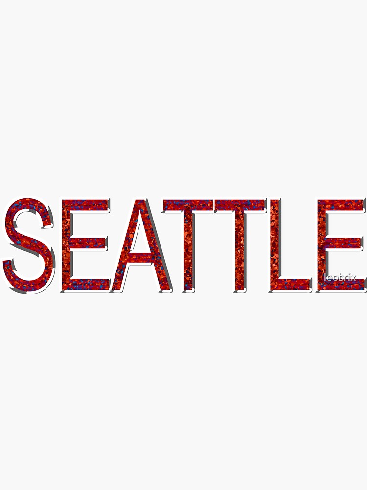 "SEATTLE" Sticker by leobrix | Redbubble