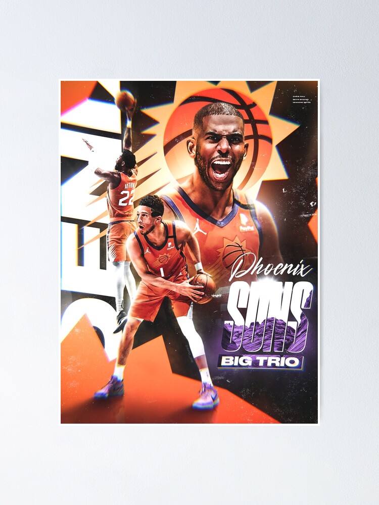 "Big Three Phoenix Basketball" Poster for Sale by HazlettTLH | Redbubble