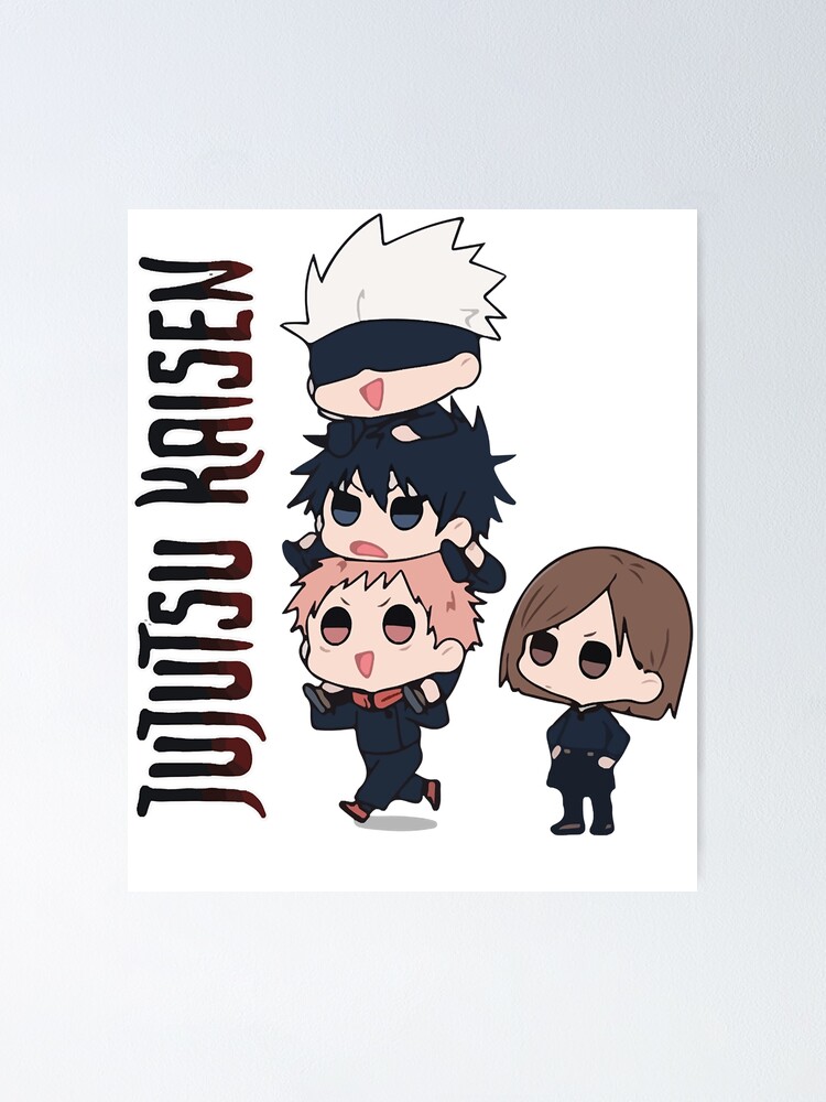 "Team Jujutsu Kaisen Love Gojo Sensei Cute" Poster for Sale by ...