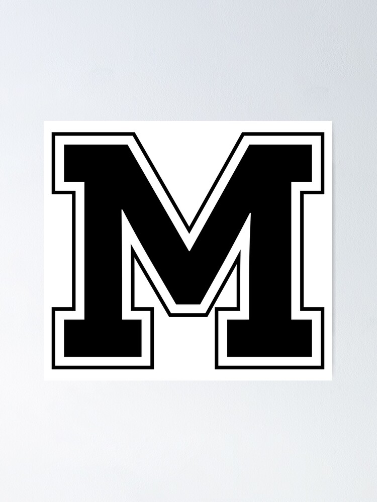 "Letter M" Poster for Sale by PaulSDesign | Redbubble