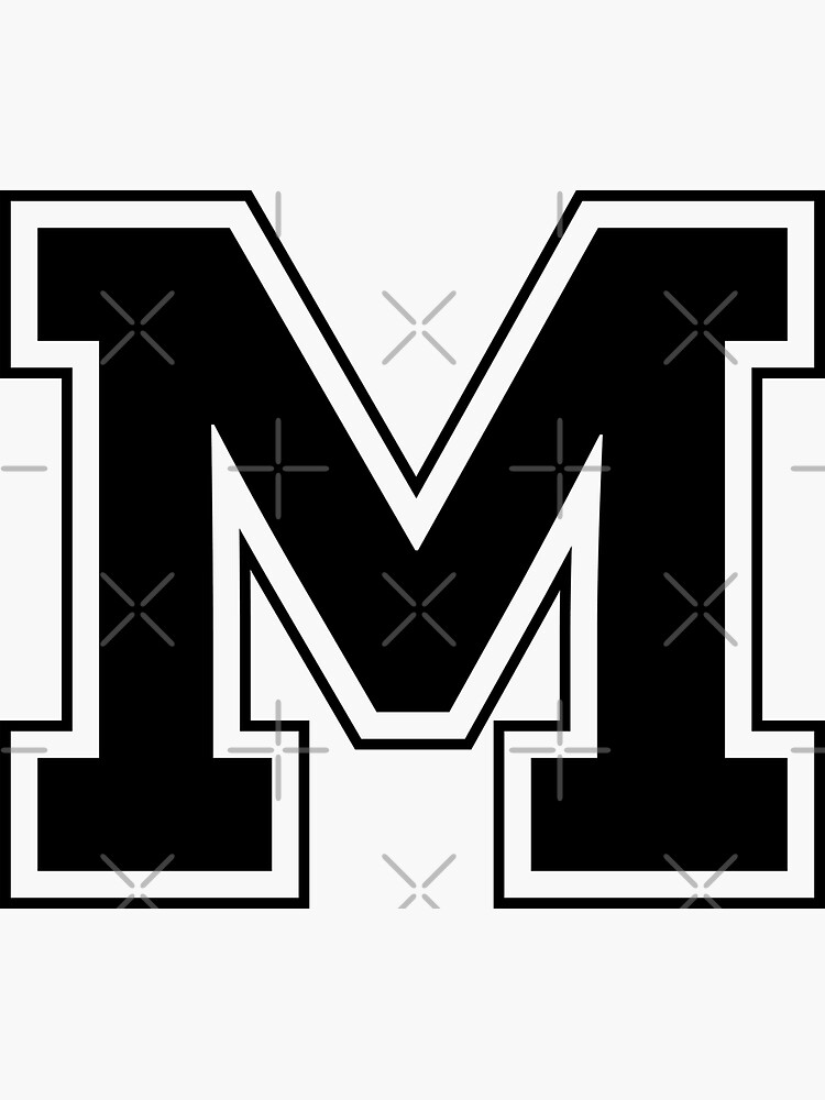 "Letter M" Sticker for Sale by PaulSDesign | Redbubble