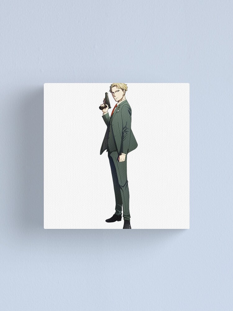 "Spy X Family Loid Forger Dad Spy Gun Pose" Canvas Print by otakuzaki ...