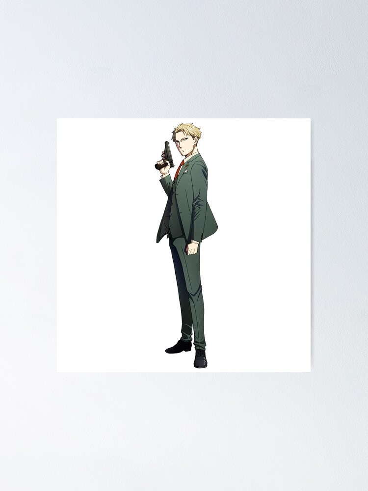 "Spy X Family Loid Forger Dad Spy Gun Pose" Poster by otakuzaki | Redbubble