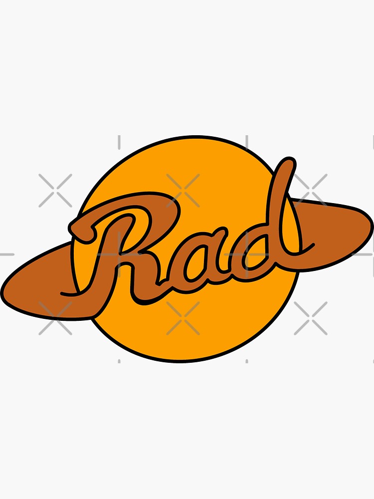 "Retro Rad" Sticker by caitsstickers2 | Redbubble