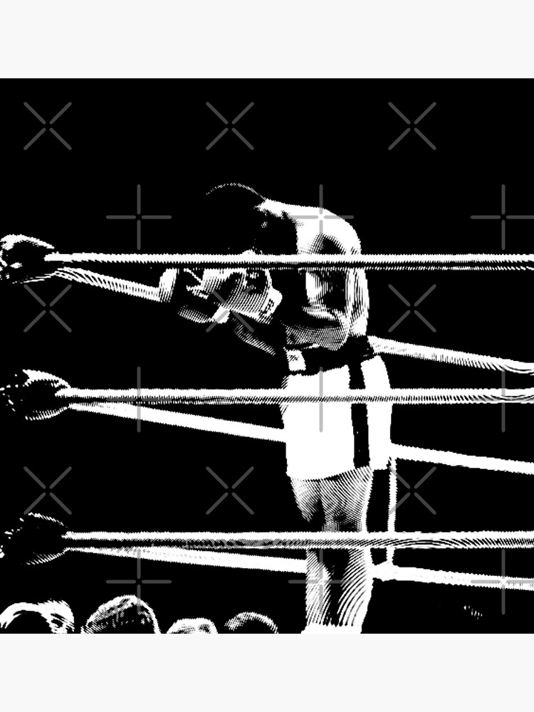 "Muhammad Ali Praying in his Corner" Art Print by MickeyThunder | Redbubble