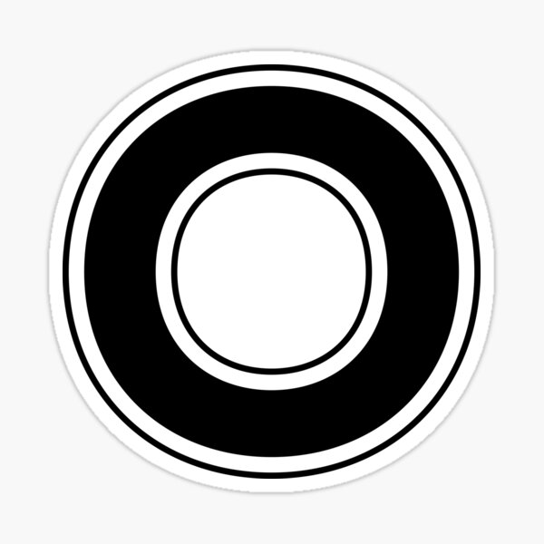 "Letter O" Sticker for Sale by PaulSDesign | Redbubble