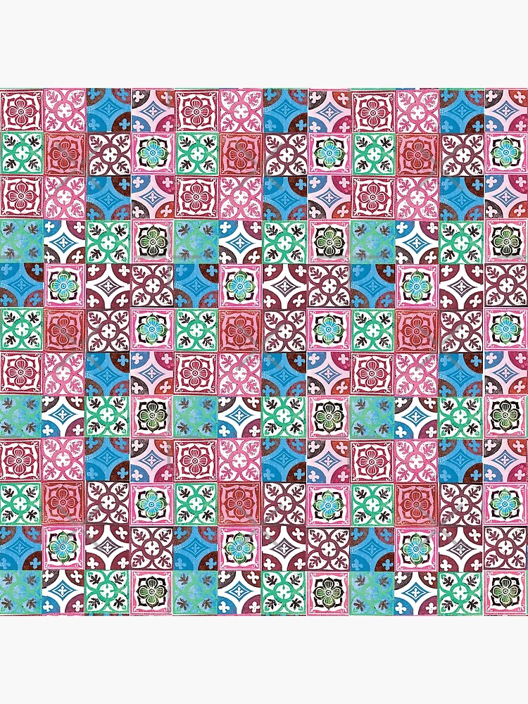 Póster «Azulejos de cerámica de talavera mexicana - color rosa» de ...