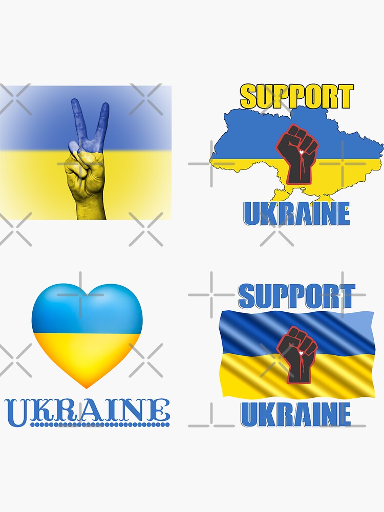 "[Pack] Support Ukraine Sticker Pack | Pray Love & Stand by Peace in ...