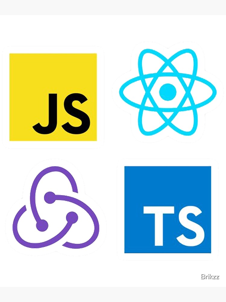 React Redux Combo Pack Poster For Sale By Brikzz Redbubble