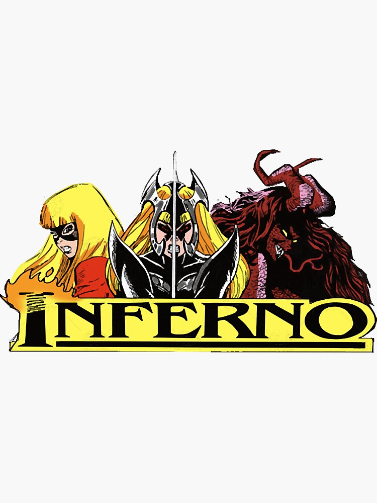 "Inferno " Sticker by Solakia25 | Redbubble