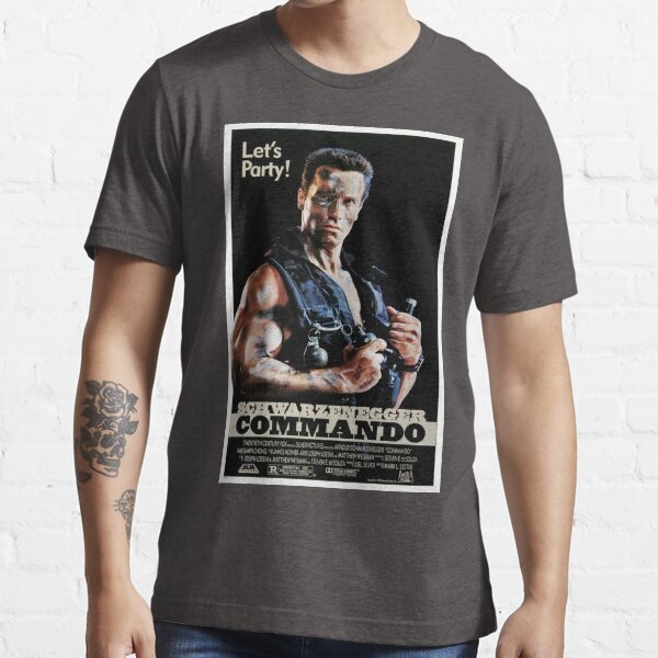 "Commando by Arnold Schwarzenegger Movie Poster" T-shirt for Sale by ...