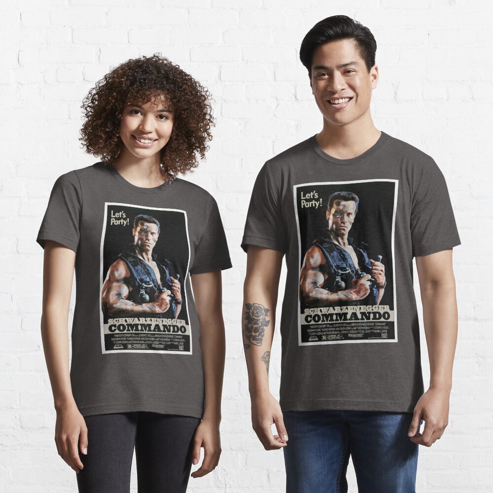 "Commando by Arnold Schwarzenegger Movie Poster" T-shirt for Sale by ...