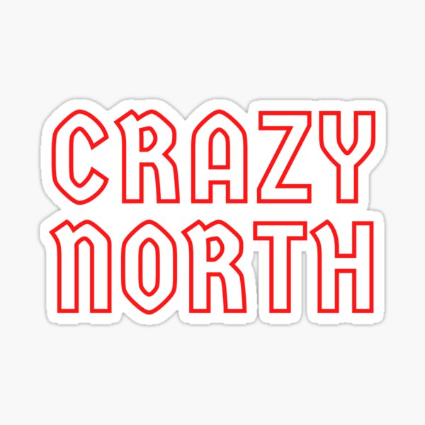 " Red Star fans Crazy North" Sticker by CrazyLumberjack | Redbubble