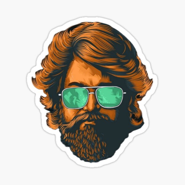 "KGF - Fanart" Sticker by Shivshambhuu | Redbubble