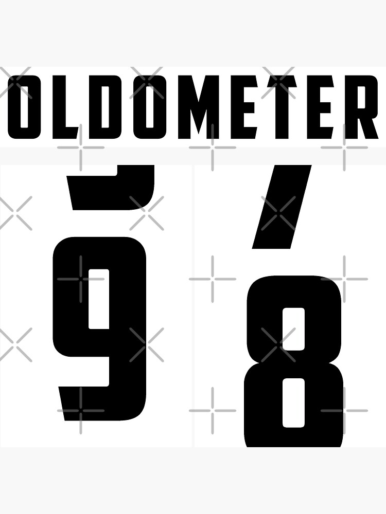 "Oldometer counter Number 98 birthday" Sticker for Sale by HeavyStyle ...