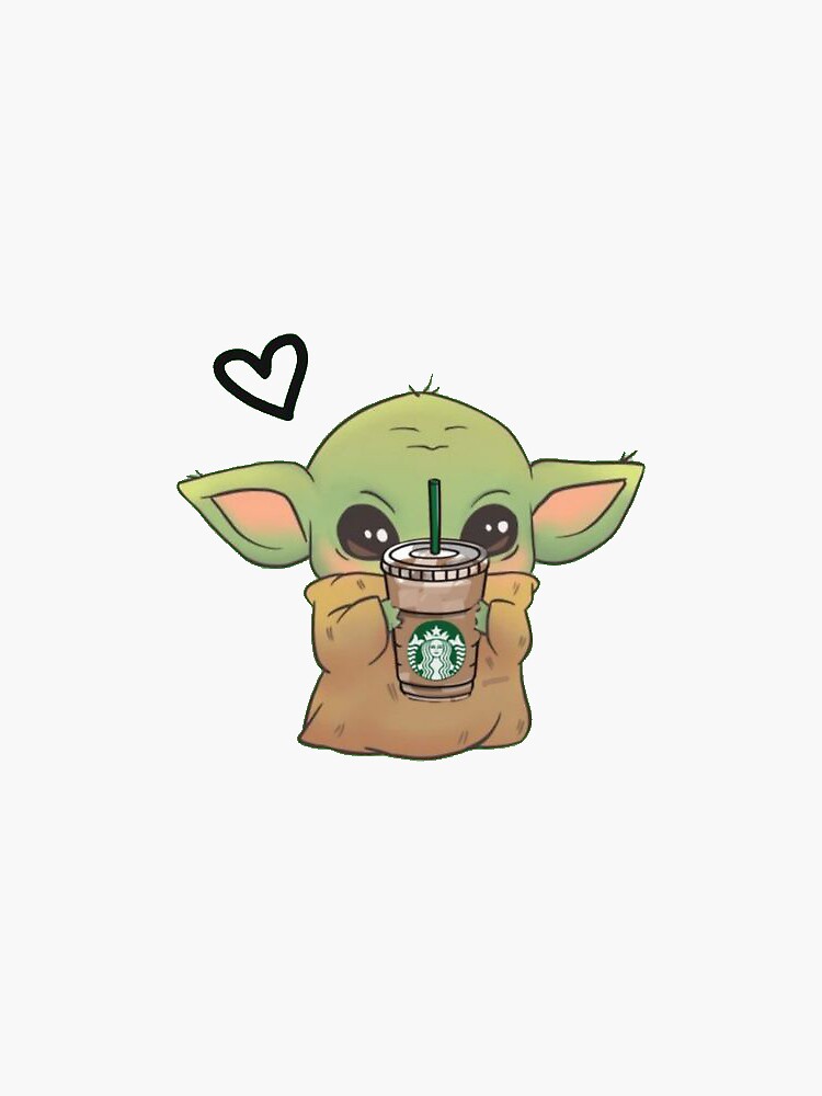 "BABY YODA" Sticker for Sale by DESIGNNHEAVEN | Redbubble