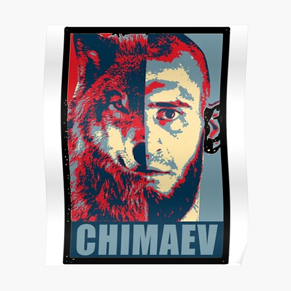 "chimaev - khamzat chimaev and khamzat chimaev mma " Poster by Qvnshop ...