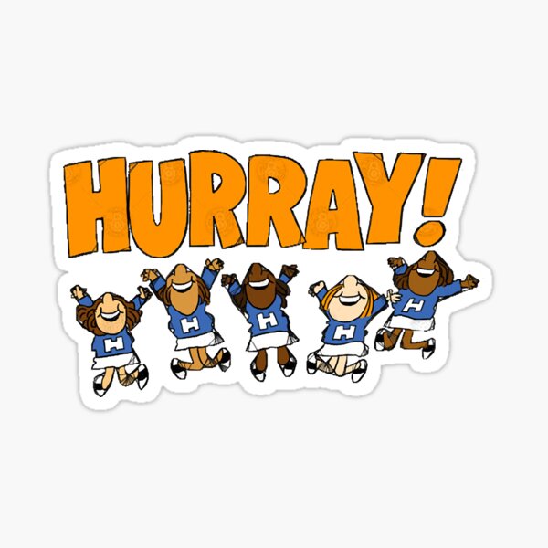 "HURRAY! " Sticker by TysonMinns | Redbubble