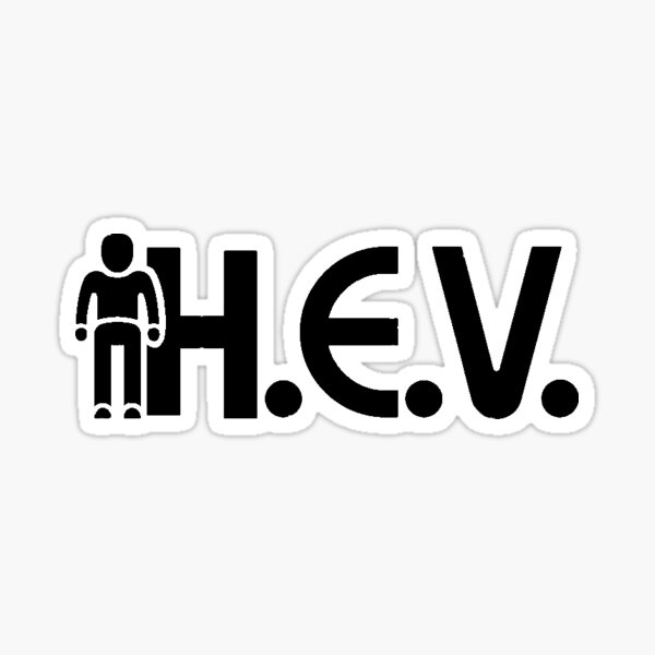 "HEV" Sticker for Sale by 18StonePrint | Redbubble
