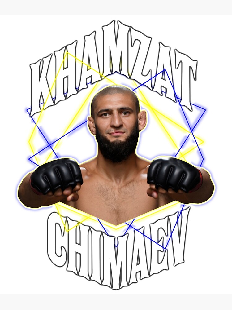 Póster Khamzat Chimaev, UFC MMA Boxeo Campeón, Borz Merch, 90s Vintage ...