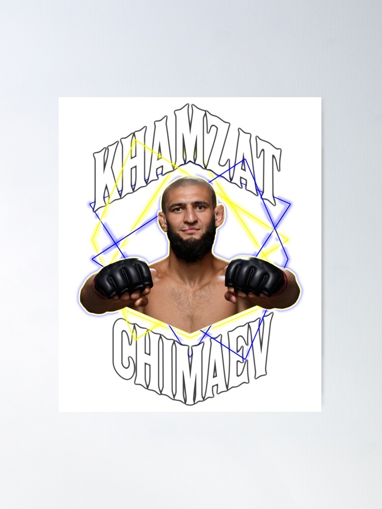 Póster Khamzat Chimaev, UFC MMA Boxeo Campeón, Borz Merch, 90s Vintage ...