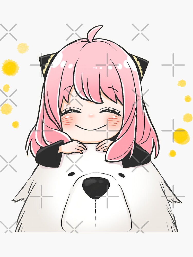 "Spy x Family Anya Smug " Sticker by onlyPopKiosk | Redbubble